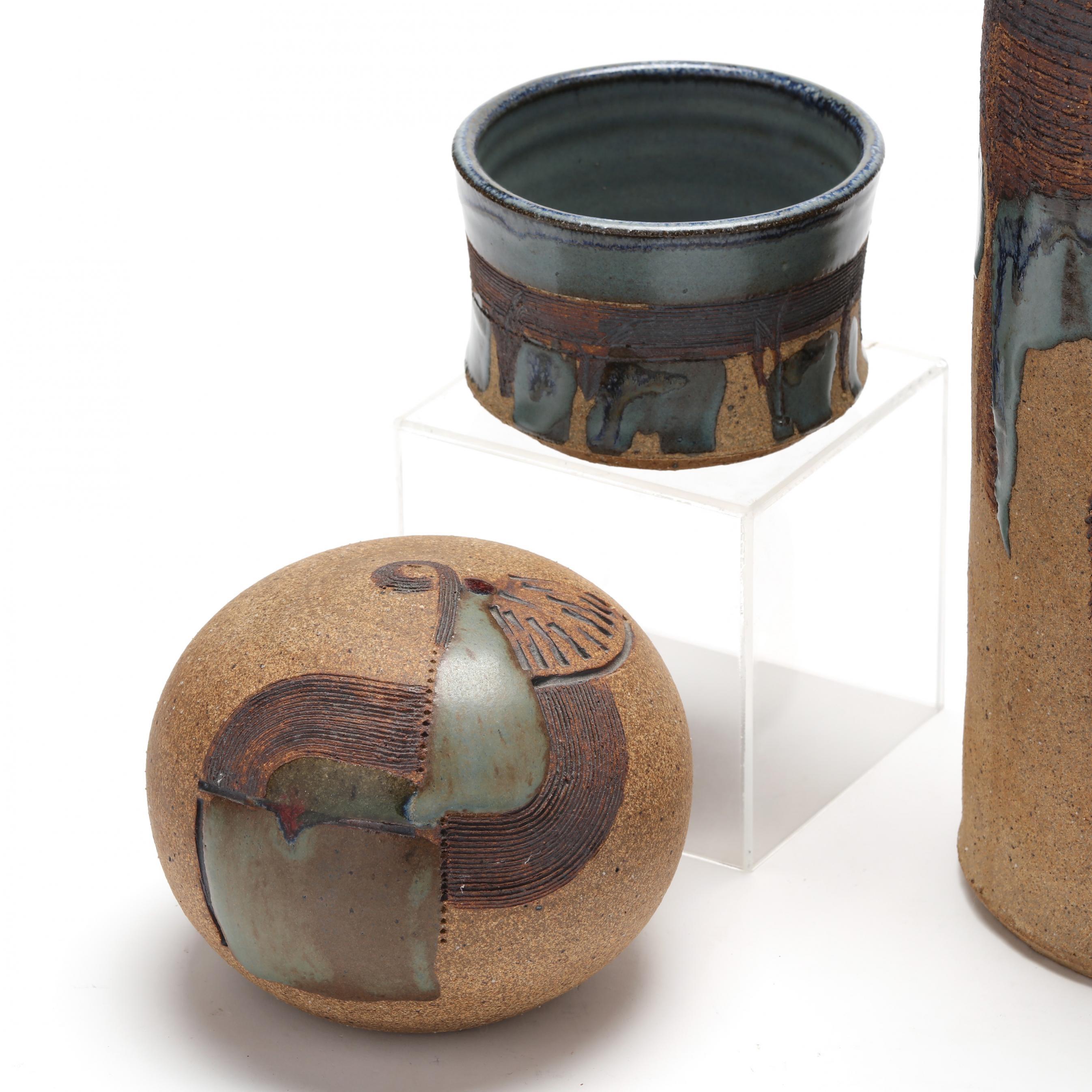 Elaine Reed | Four Stoneware Pottery Vessels (Late 20th Century ...