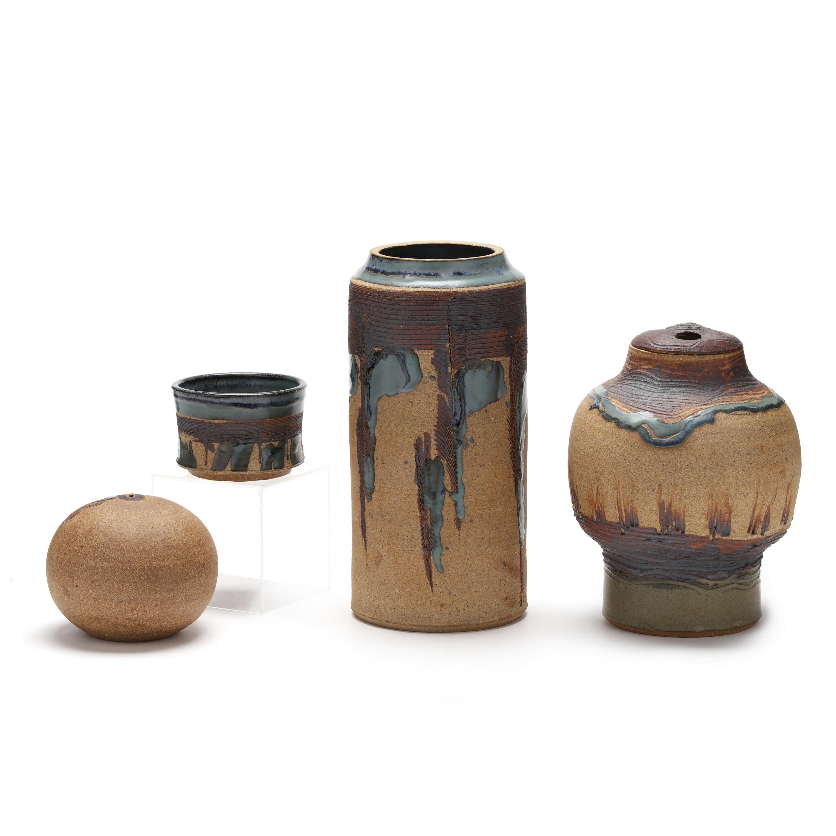 Elaine Reed | Four Stoneware Pottery Vessels (Late 20th Century ...