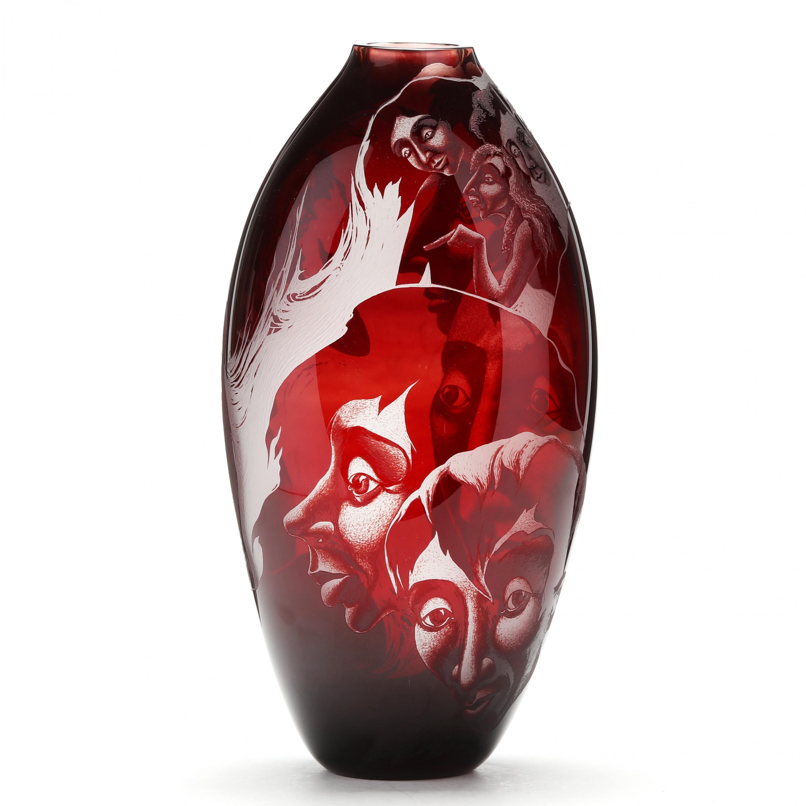 Lisabeth Sterling | Watching a Relationship Dissolve Art Glass Vase ...