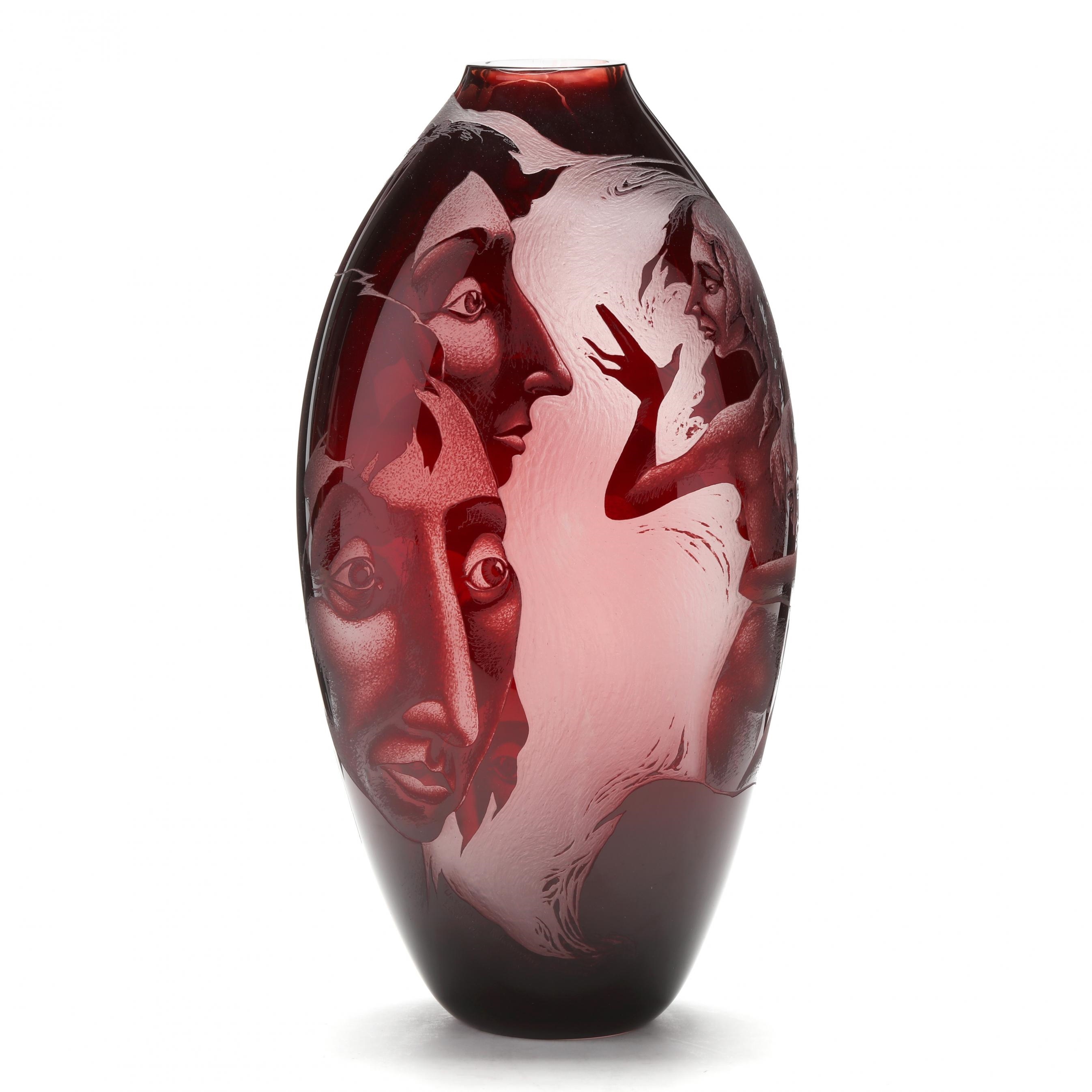 Lisabeth Sterling | Watching a Relationship Dissolve Art Glass Vase ...