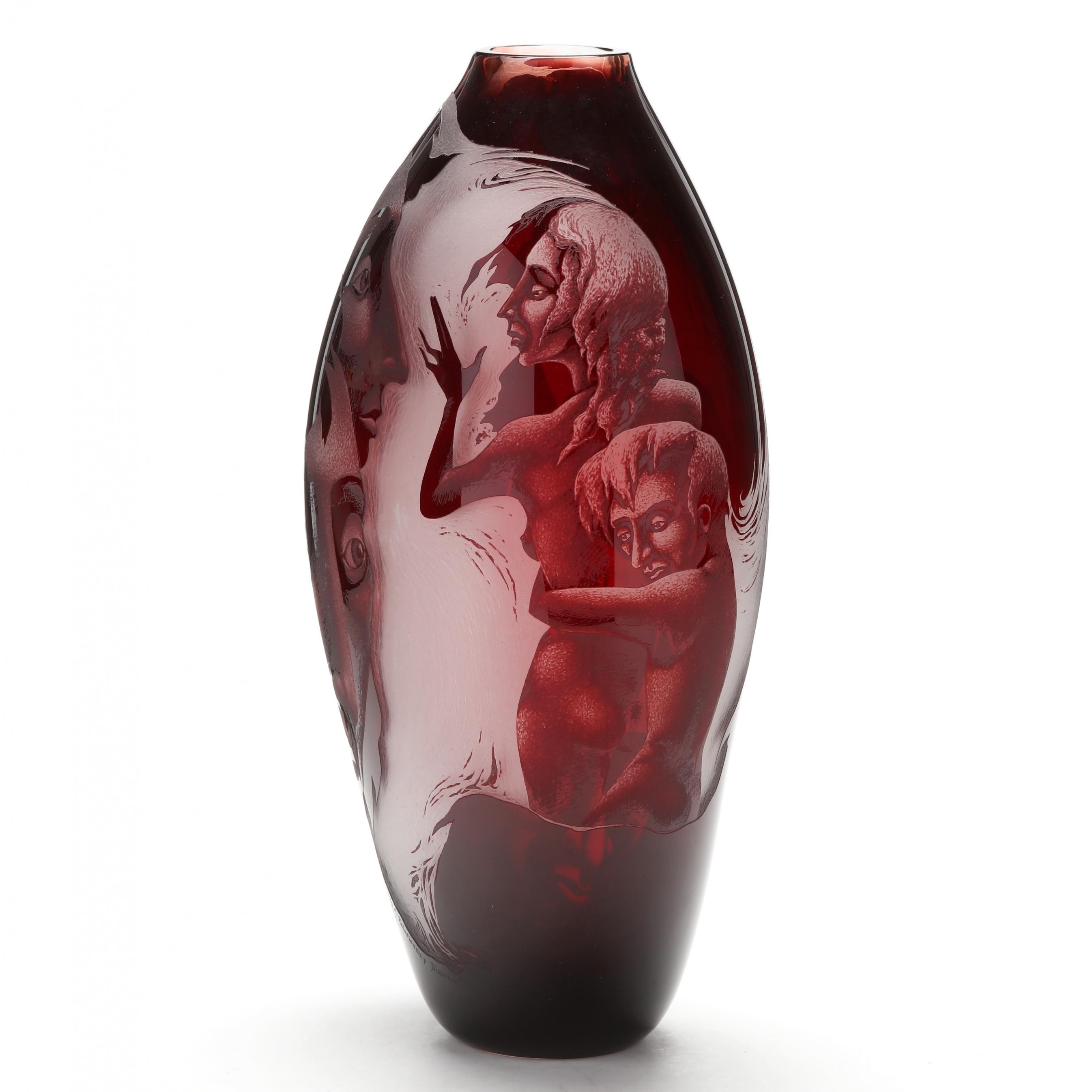 Lisabeth Sterling | Watching a Relationship Dissolve Art Glass Vase ...