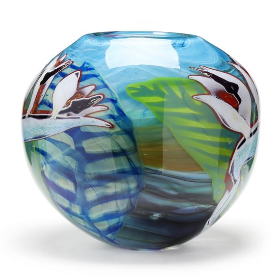 Rick Beck | Large Art Glass Vessel (1990) | MutualArt