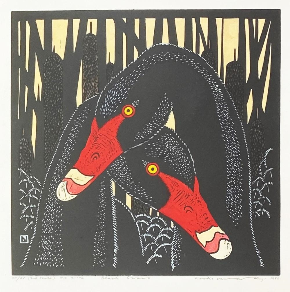 Leslie Sluys | Black Swans | MutualArt