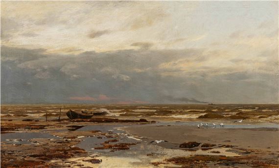Eugène Gustav Dücker | Baltic Sea Beach (1872) | MutualArt