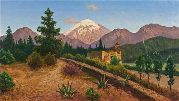 August Löhr | VIEW OF THE GARDENS OF BORDA, CUERNAVACA, MEXICO (1905 ...