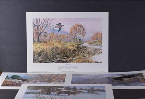 Frederic Remington | Timber Wolf, Mourning Dove, Bald Eagle, White ...