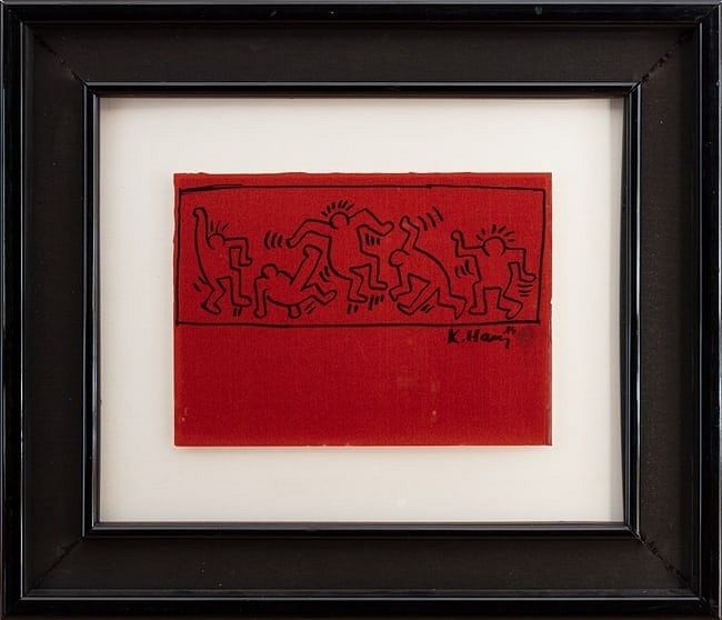 Keith Haring | KEITH HARING, Dance Projects, Black Marker on Gift Wrap ...