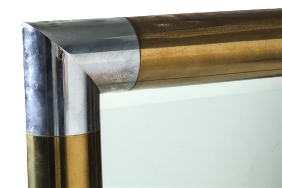Karl Springer | Karl Springer Modern Brass and Chrome Hall Mirror ...