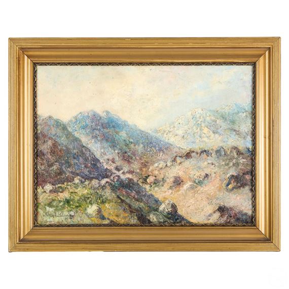 Walter Whitcomb Thompson | An oil painting on board, portraying a ...