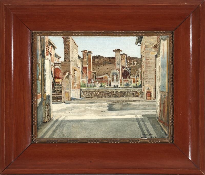 Josef Theodor Hansen | View from Casa di Marco Lucrezio, the House of ...