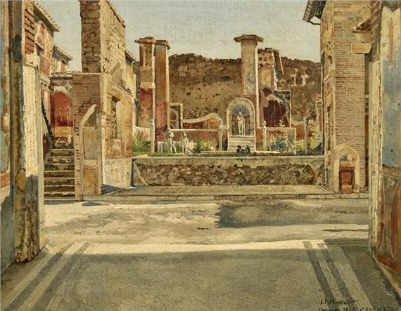 Josef Theodor Hansen | View from Casa di Marco Lucrezio, the House of ...