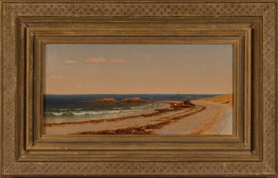 Sanford Robinson Gifford | The Beach at Cohasset, 1864 (1864) | MutualArt