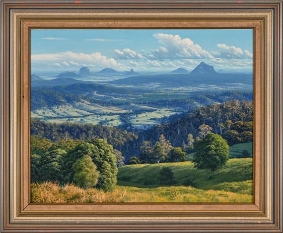 Kenneth Wenzel | Glasshouse Mountains in Woortha (1978) | MutualArt