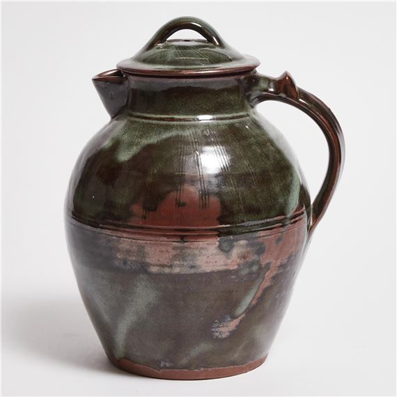 Kent Benson | Large Lidded Stoneware Jug | MutualArt