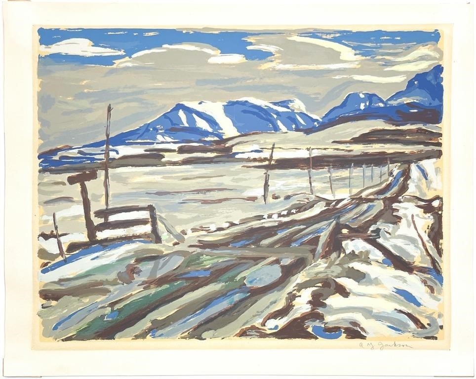 Alexander Young Jackson | (1882 - 1974) G7 OSA RCA Country Road Alberta ...