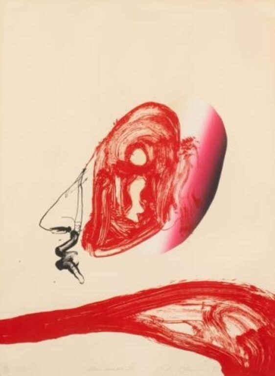 Nathan Oliveira | Miramar IV, Lithograph by Nathan Oliveira | MutualArt