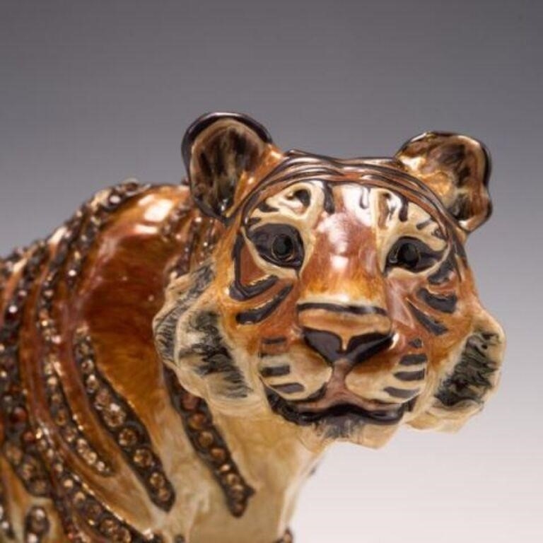 Jay Strongwater | Jay Strongwater Prowling Tiger w/ Original Box ...