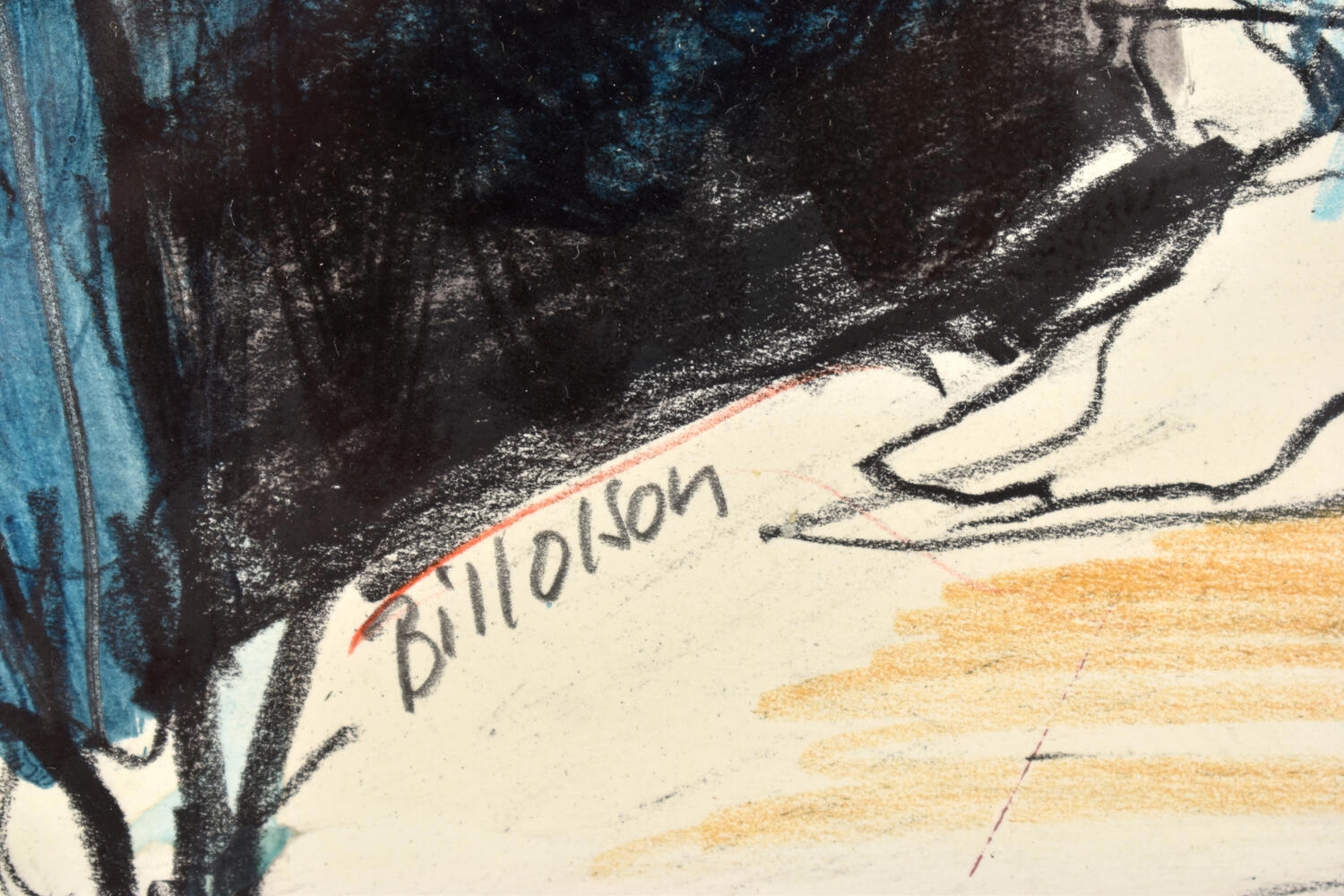 Bill Olson | 185 Bill Olson Blandteknik på papper (1950) | MutualArt