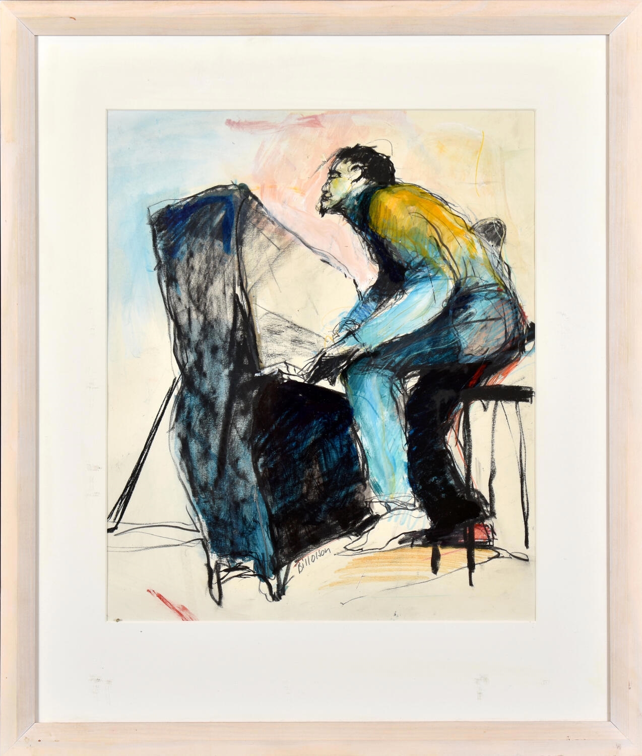 Bill Olson | 185 Bill Olson Blandteknik på papper (1950) | MutualArt