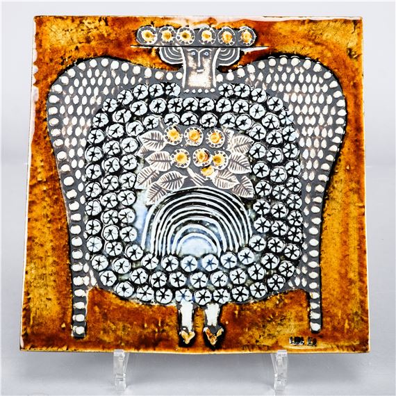 Lisa Larson | 420 Lisa Larson 1931-2024 Väggrelief Dam Gustavsberg 1900-talets andra hälft (1961 ...