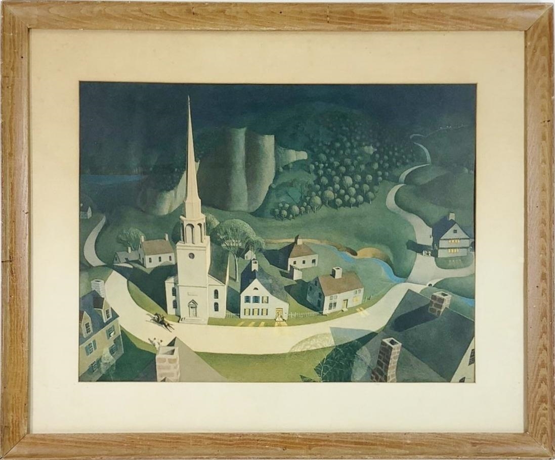 Grant Wood | Midnight Ride of Paul Revere | MutualArt