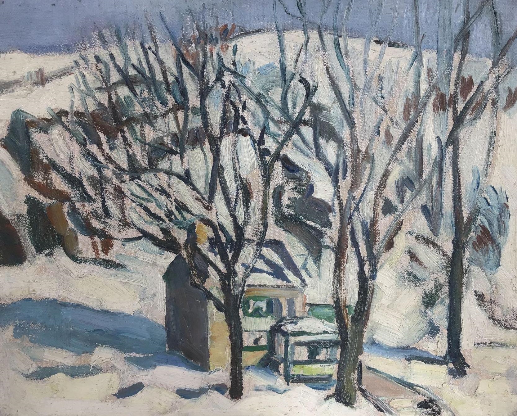 Della J. Barber | Winter snow landscape | MutualArt