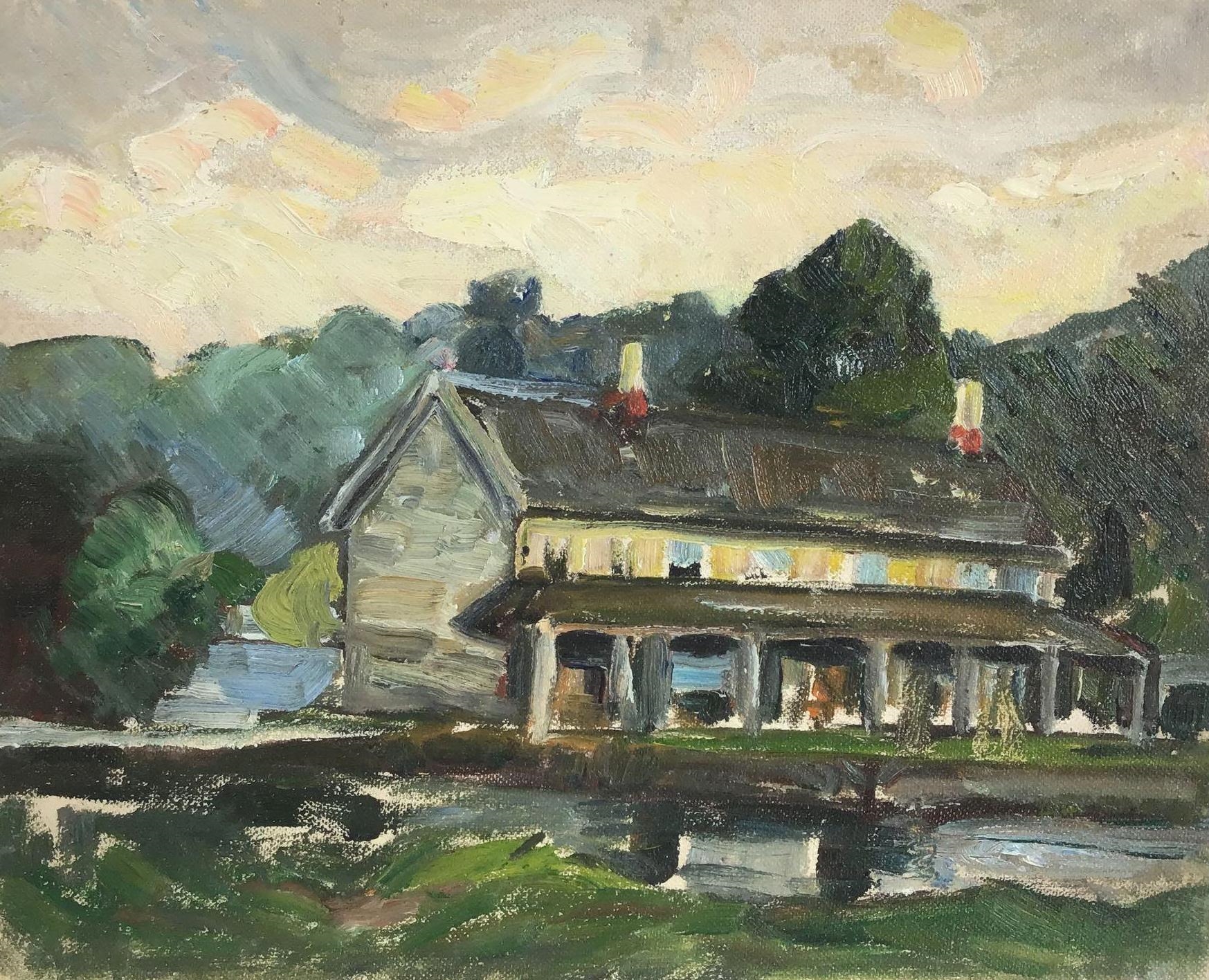 Della J. Barber | Large house with a pond | MutualArt