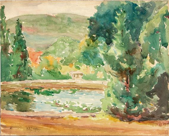 William Alexander Drake | William A. Drake (1891-1979) Watercolor On ...