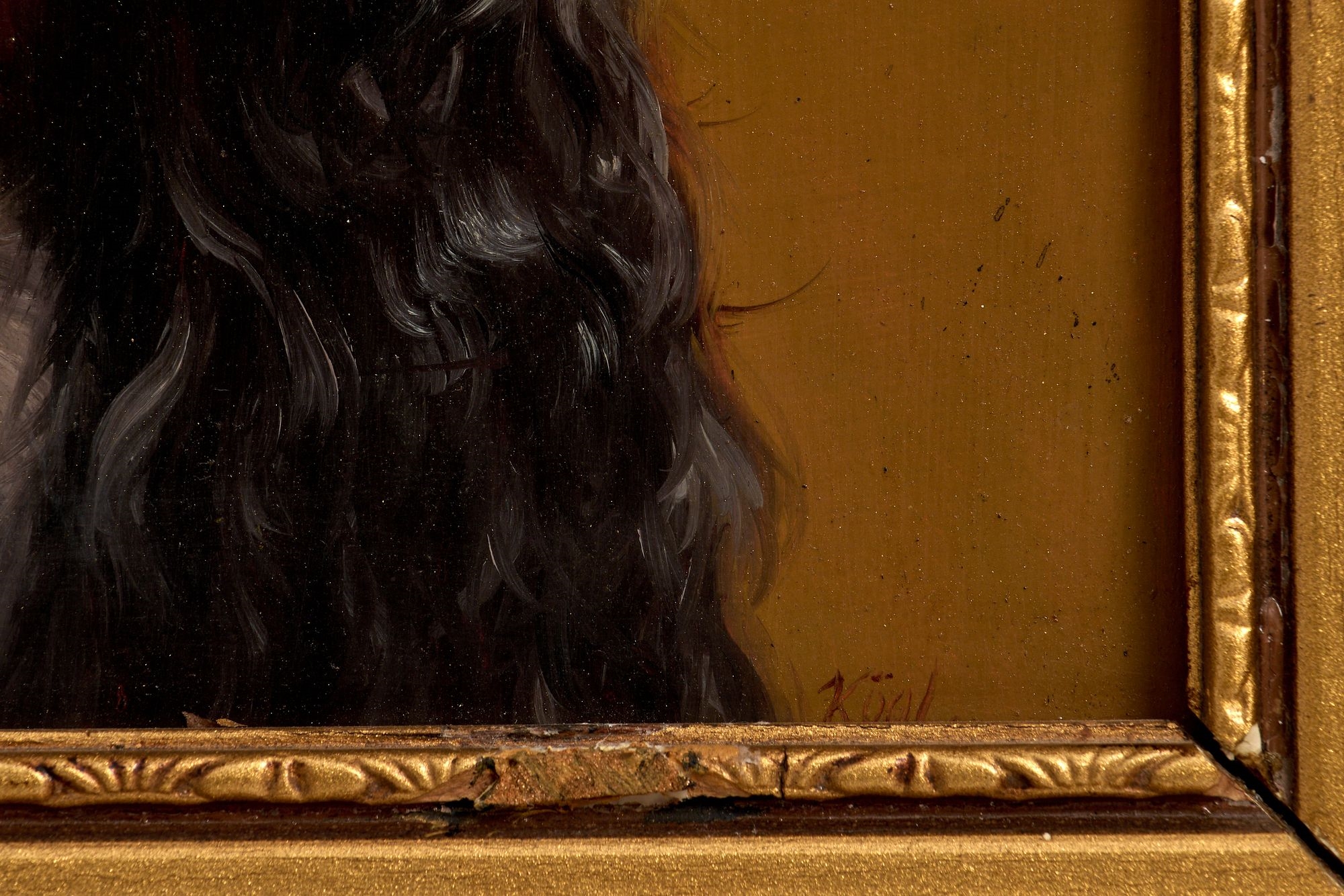 Edgar Kooi | Edgar Kooi Spaniel Oil on Board (20) | MutualArt