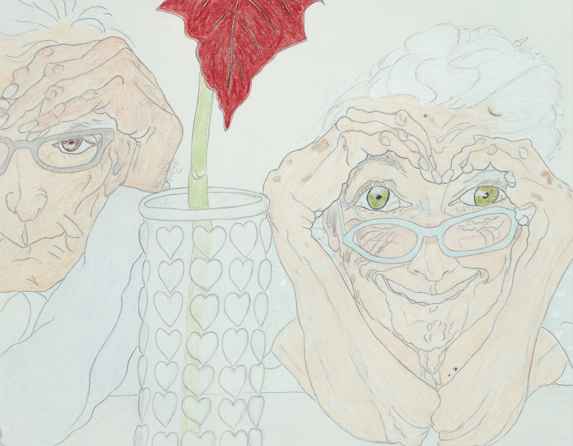 Elizabeth Layton | Elizabeth Layton Drawing (1986 (1986) | MutualArt