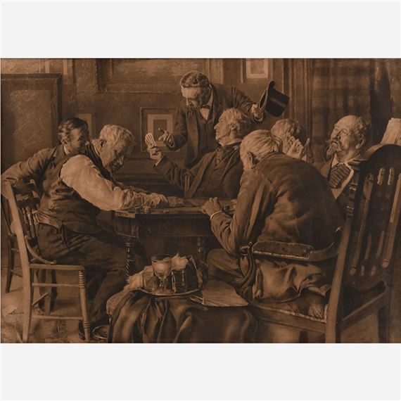 Louis Charles Moeller | Bluffing Lithograph after Louis Moeller (ca ...