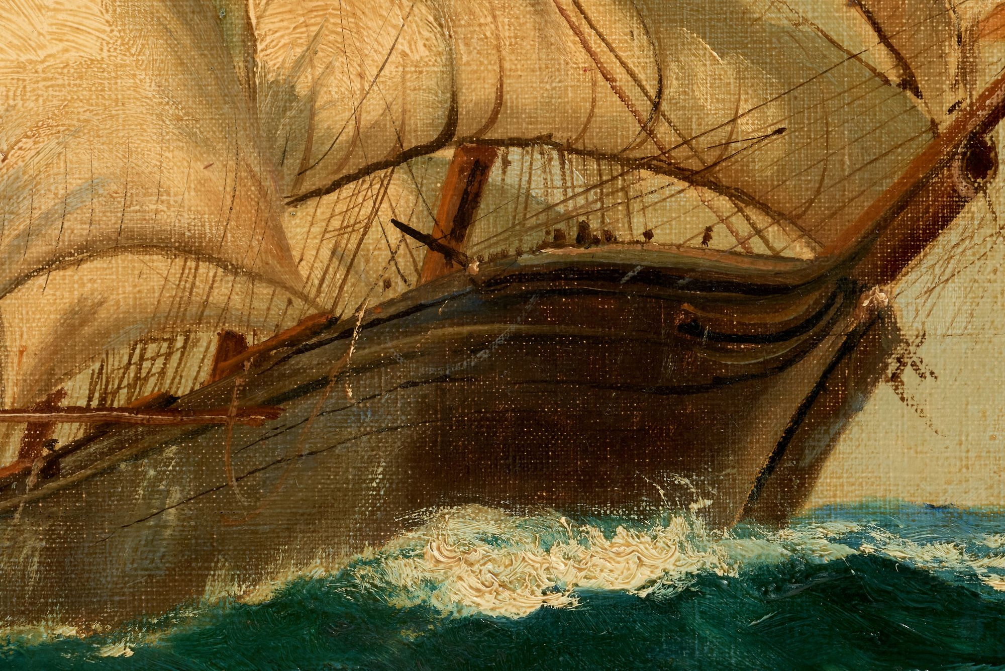 Daniel Sherrin | Daniel Sherrin Clipper Ship at Sail (Oil ca. 1939 ...