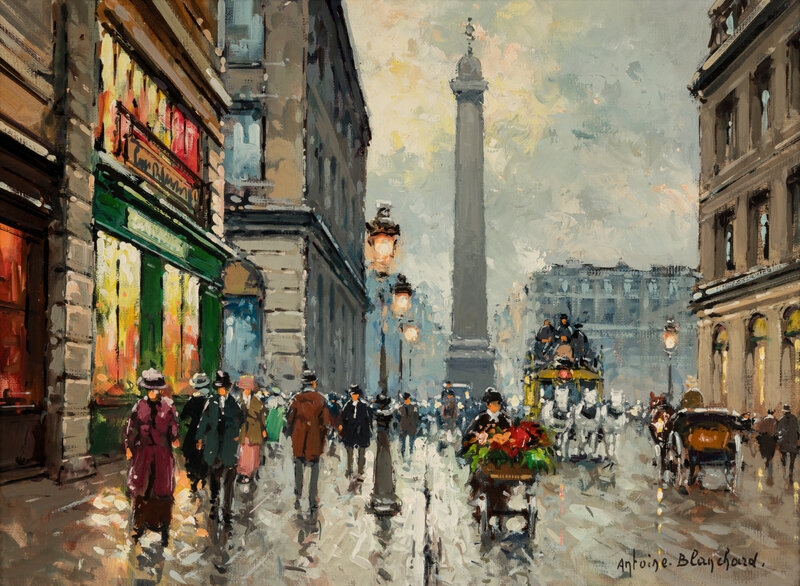 Antoine Blanchard | Antoine Blanchard (French, 1910-1988) Rue de la ...