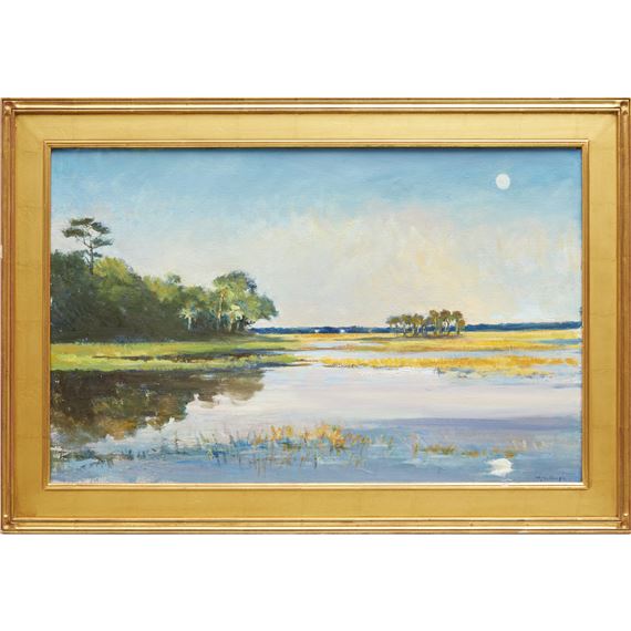 William McCullough | Moonlit Landscape (1948) | MutualArt