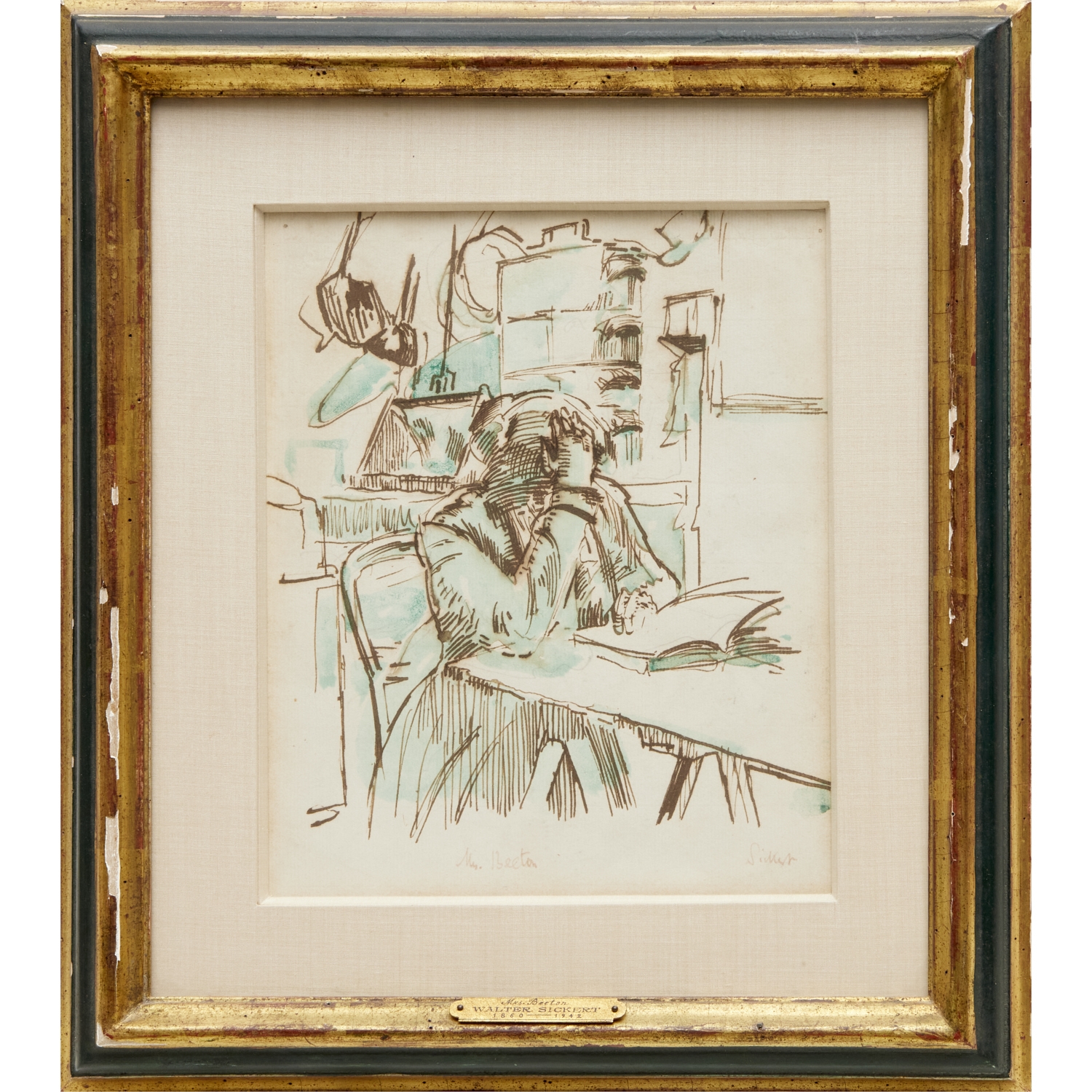 Walter Richard Sickert | PORTRAIT OF AN ARTIST WITH PALETTE | MutualArt