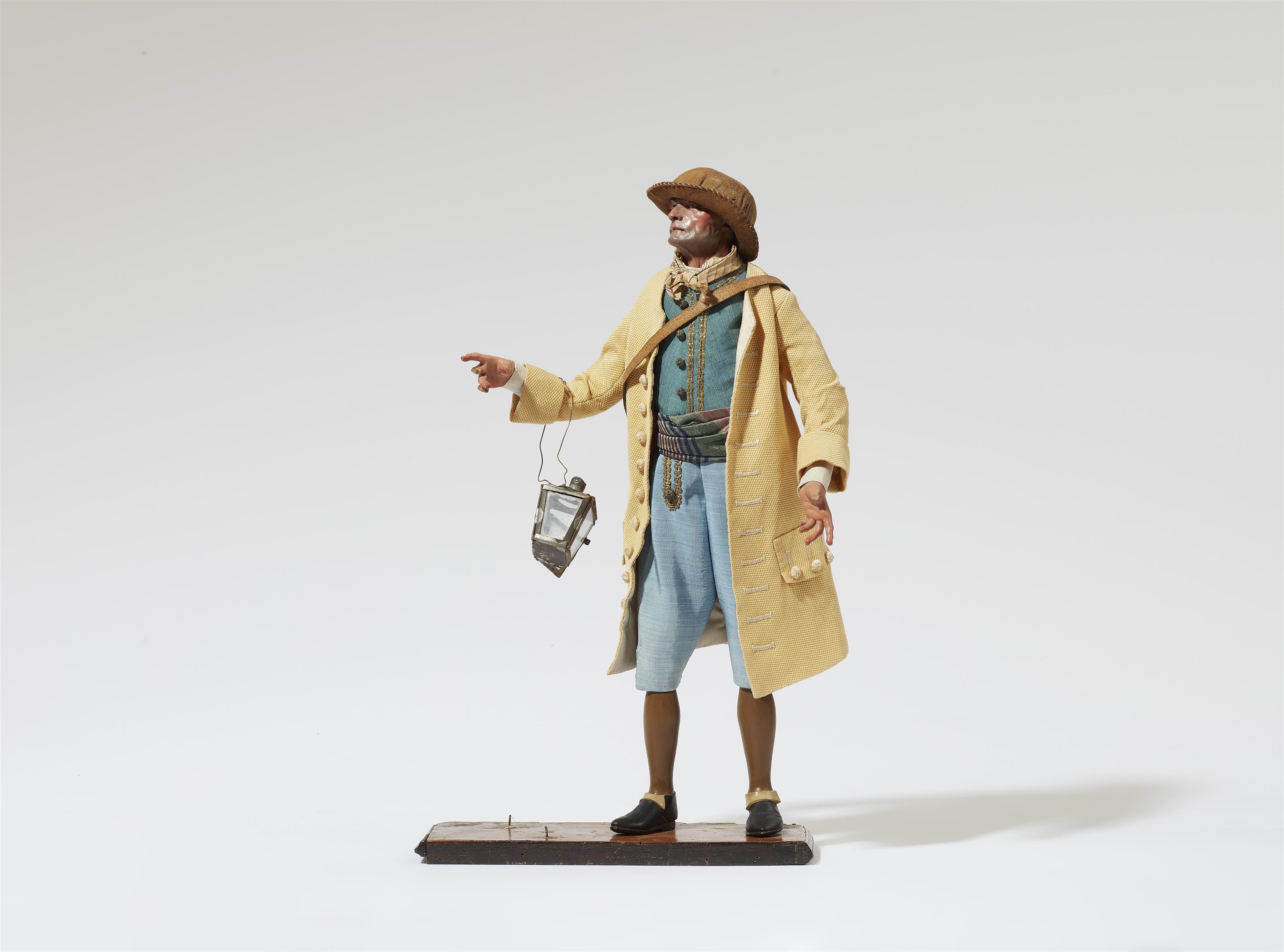 Nepalese School, 19th Century | A figure of a night watchman from a ...