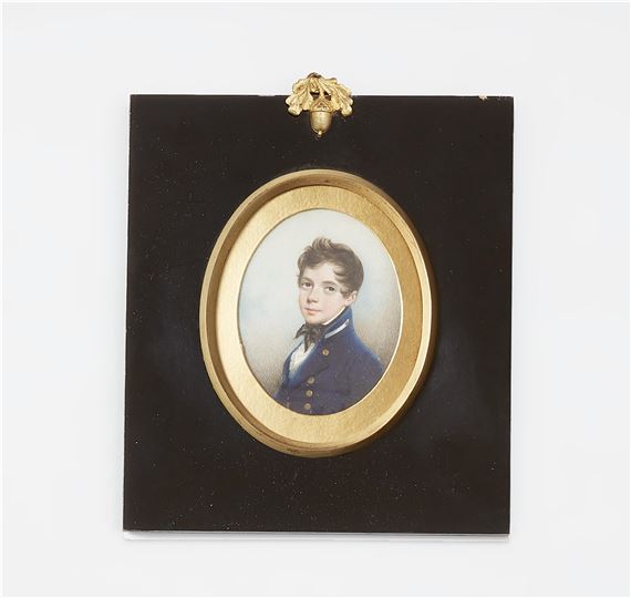Nicholas Freese | An English portrait miniature of a young navy cadet ...