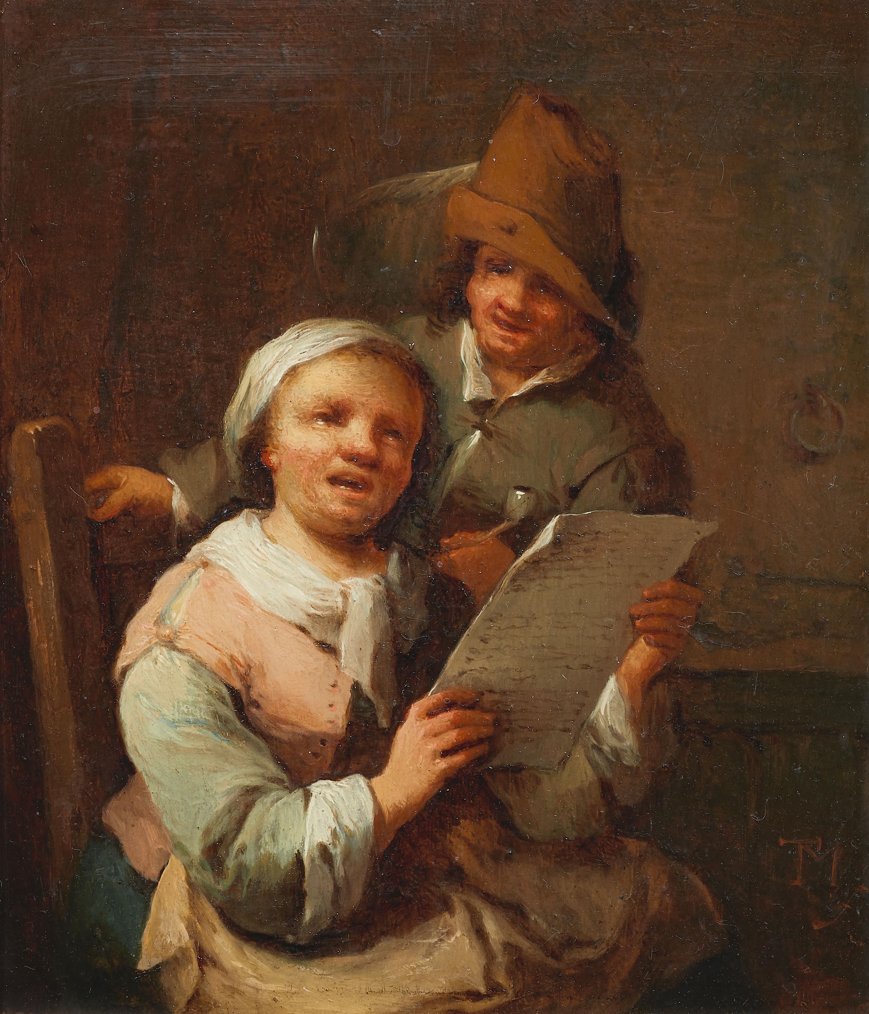 Johann Georg Trautmann | Johann Georg Trautmann Two Genre Scenes The ...
