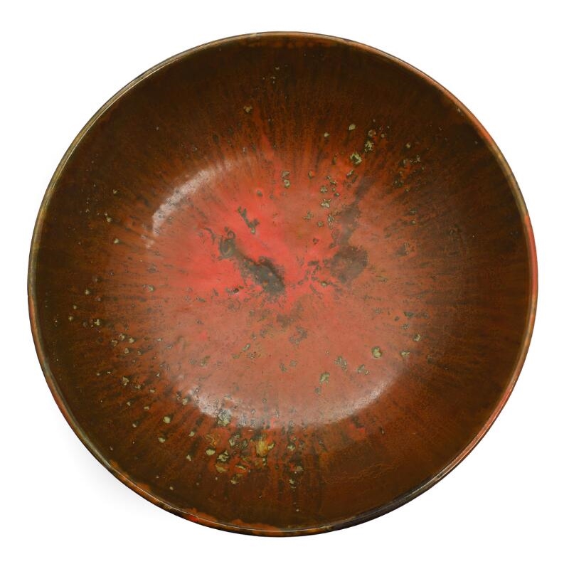 Karen Margrethe Karberg | A circular earthenware bowl, decorated with ...