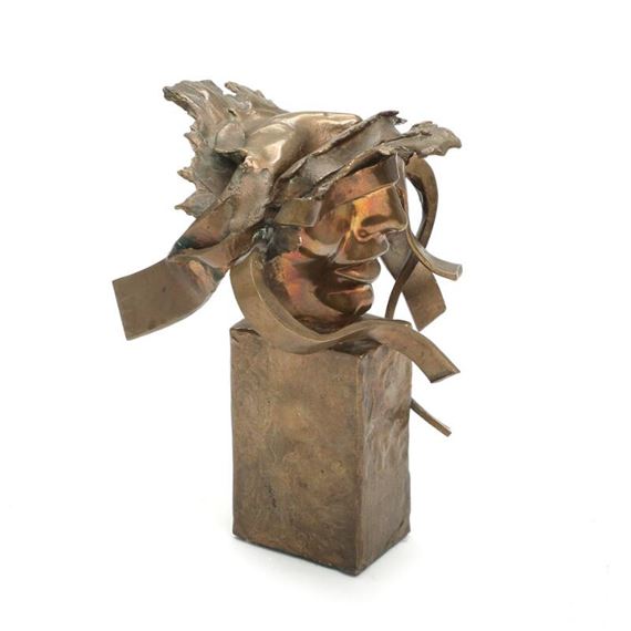 Jens-Flemming Sorensen | Broken sphere with a female face | MutualArt