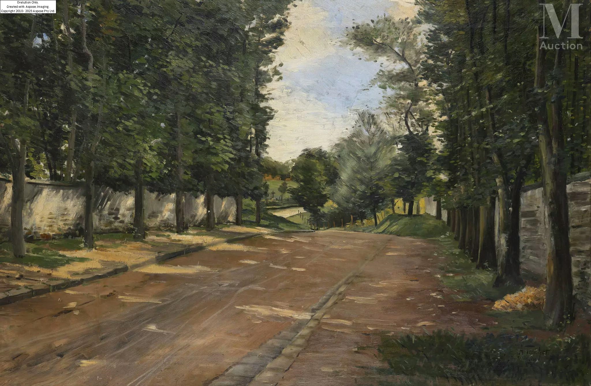 Louis Abel-Truchet | Route à Mortefontaine (1857) | MutualArt