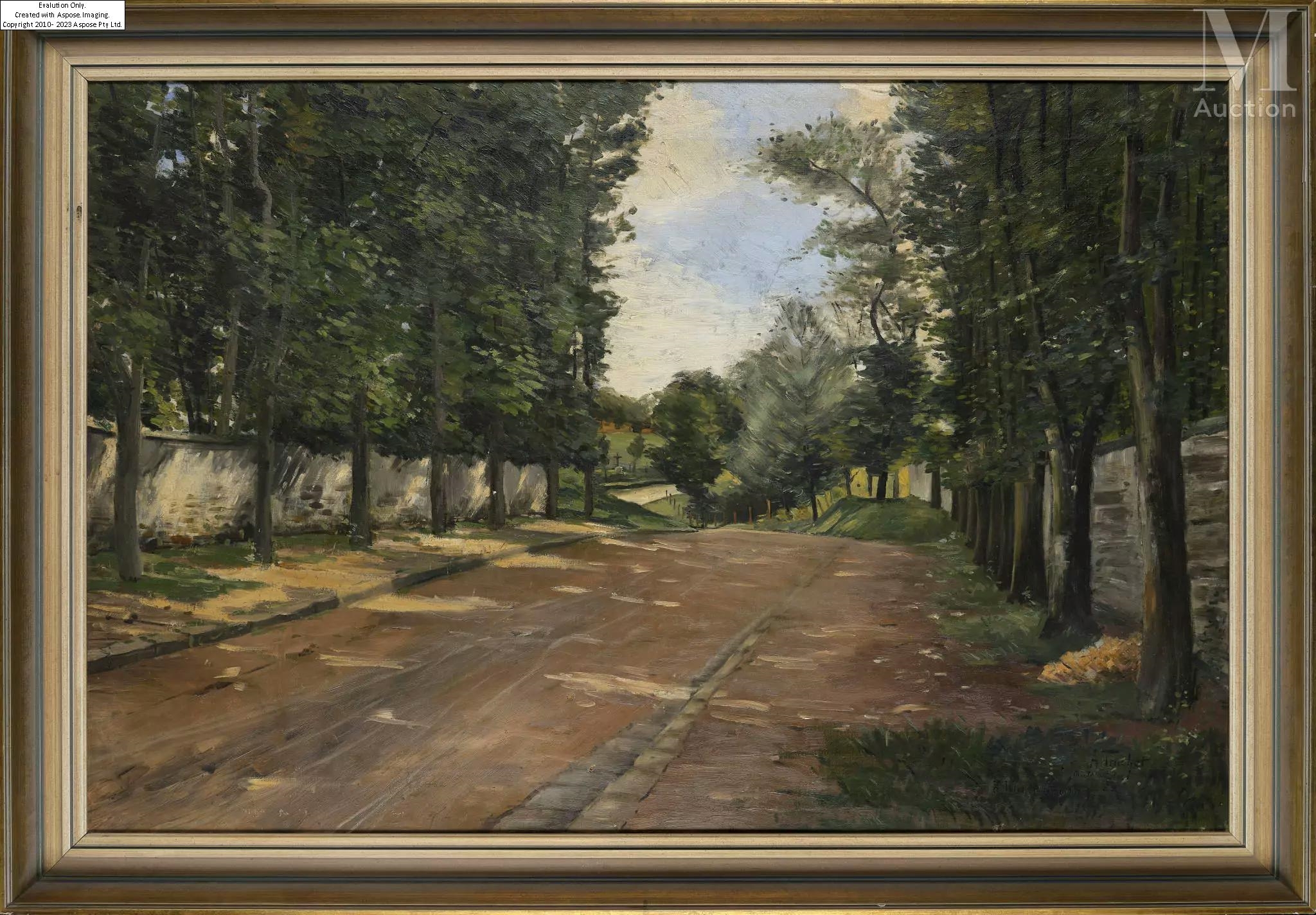 Louis Abel-Truchet | Route à Mortefontaine (1857) | MutualArt