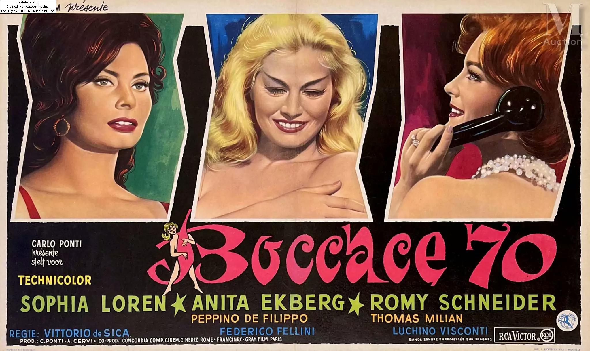 Sophia Loren | Boccace 70 Sophia Loren Anita Ekberg Romy Schneider (1962) | MutualArt