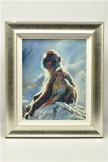 Rolf Harris | BACKLIT BABOONS - GIBRALTAR | MutualArt