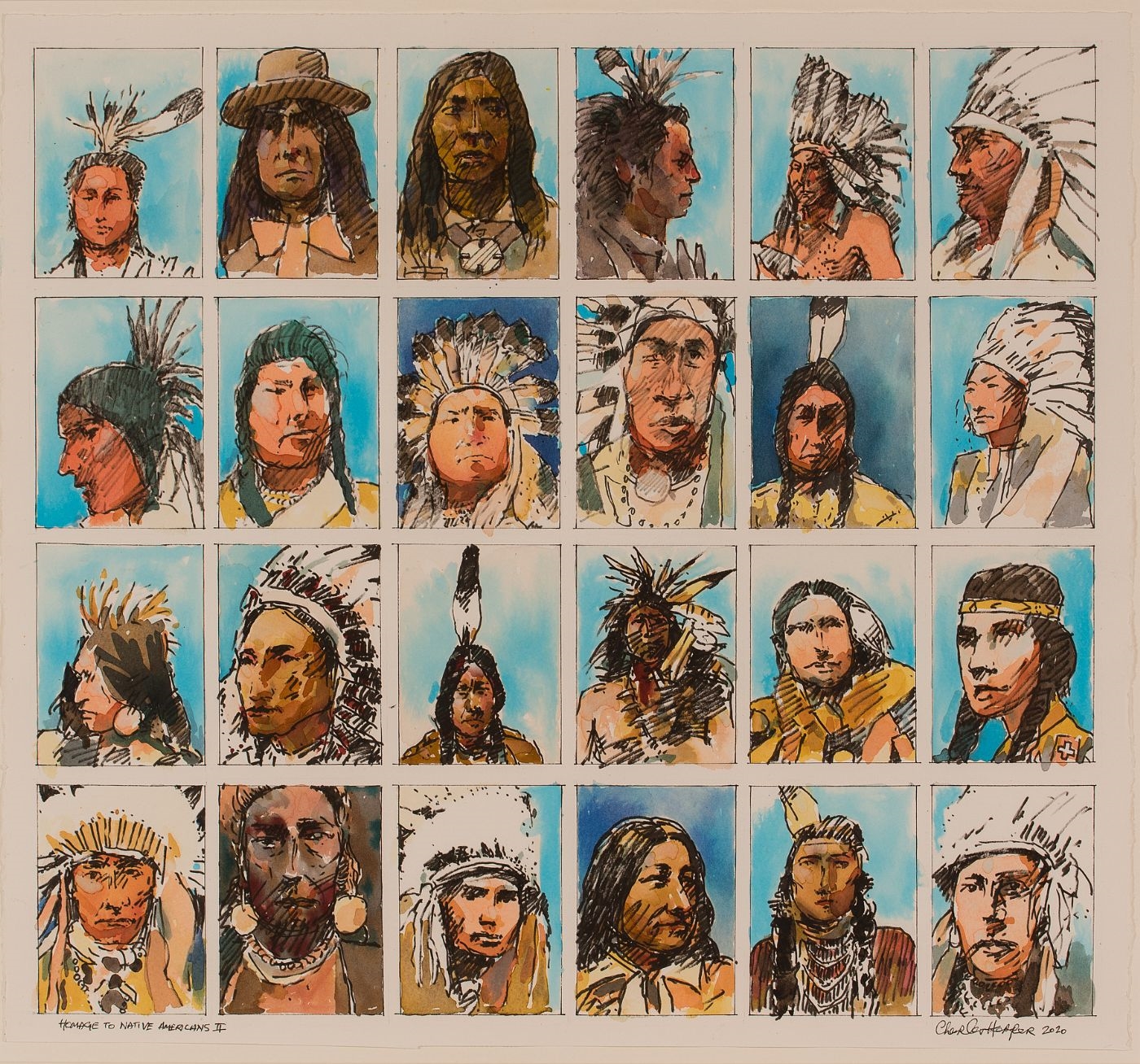 Charles Harper | HOMAGE TO NATIVE AMERICANS (2020) | MutualArt