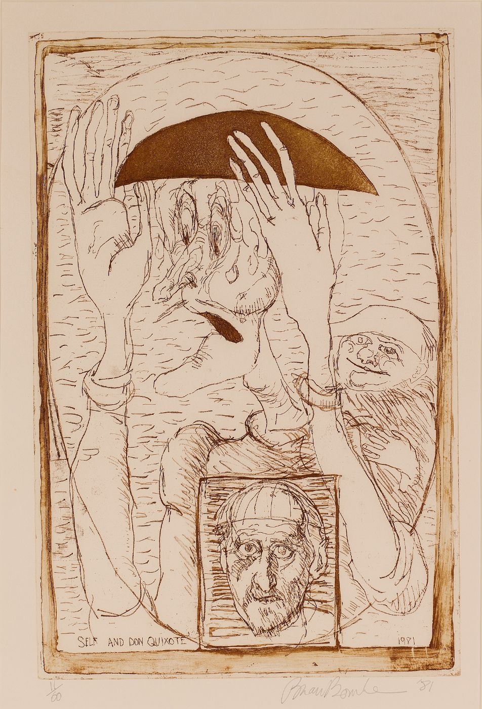 Brian Bourke | SELF AND DON QUIXOTE (1981) | MutualArt