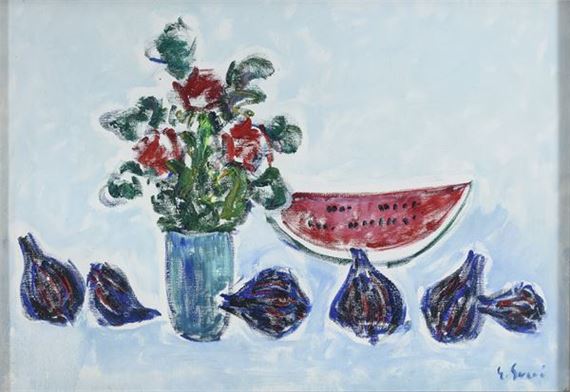 Giuseppe Succi | DIPINTO NATURA MORTA DI GIUSEPPE SUCCI (1914) | MutualArt