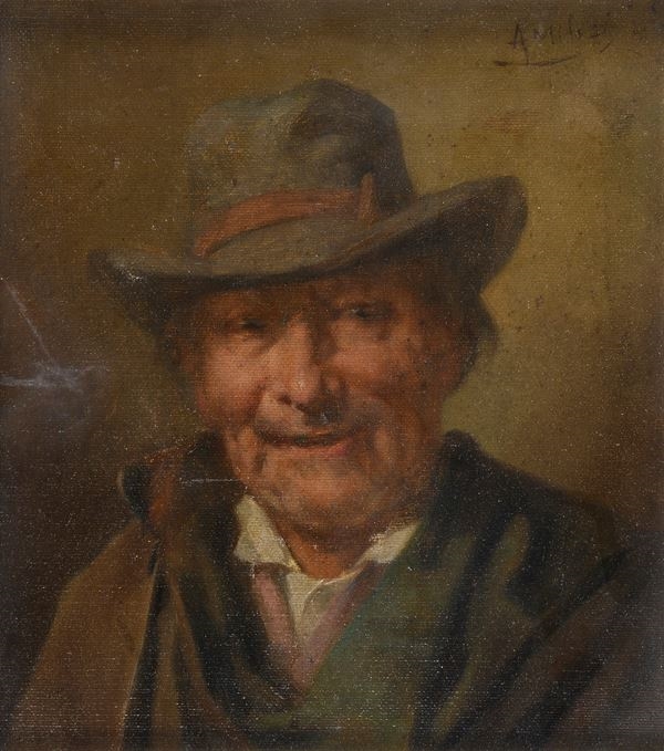 Alessandro Milesi | ANZIANO CON CAPPELLO DI ALESSANDRO MILESI | MutualArt