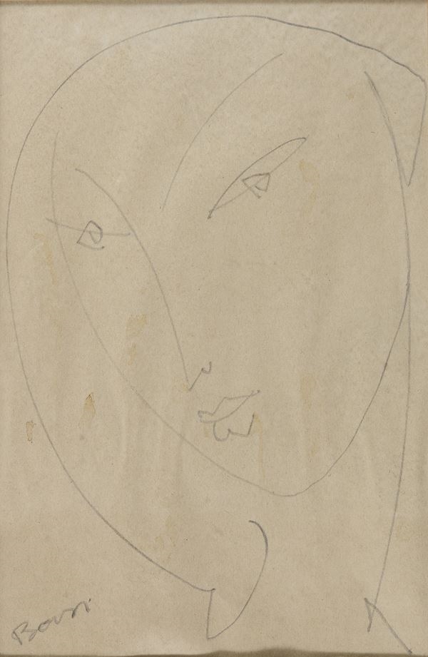 Manfredo Borsi | DISEGNO VOLTO DI MANFREDO BORSI | MutualArt