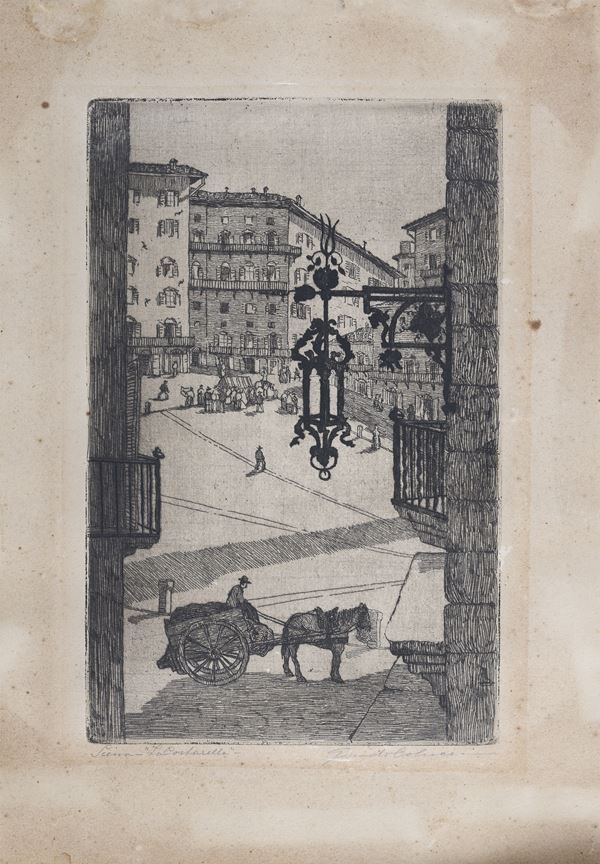 Guido Colucci | ACQUAFORTE SIENA DI GUIDO COLUCCI (1877) | MutualArt